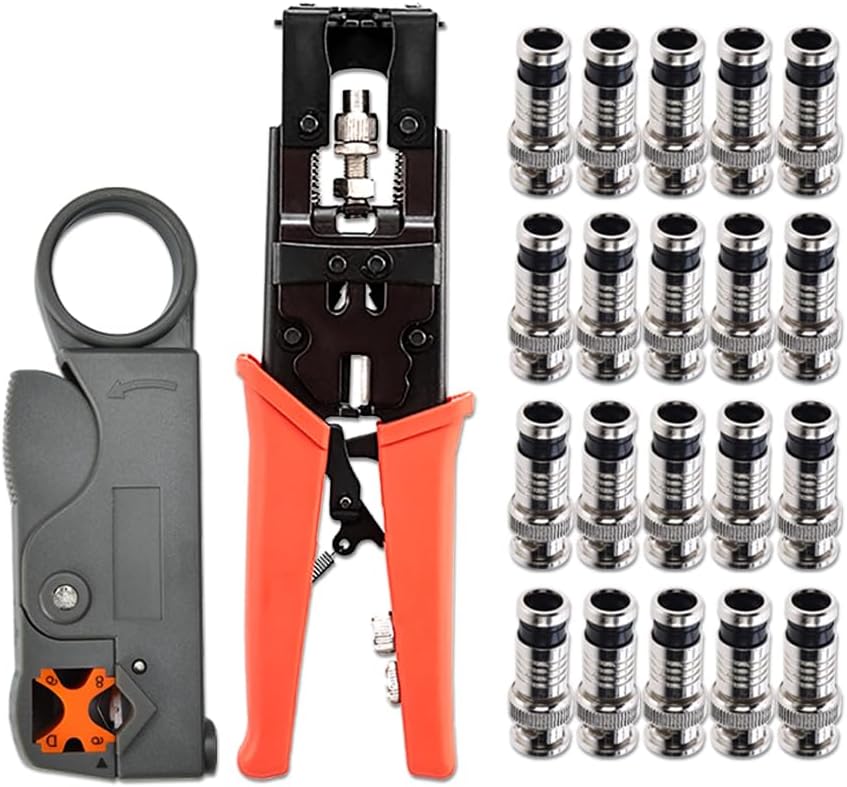 WSDMAVIS 1Set Coax Cable Crimper Cutter Adjustable Crimping Tool Set ...