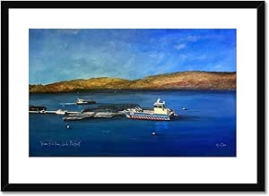 Amazon.com: Kames Fish Farm Loch Melfort | Scottish Landscape Painting ...