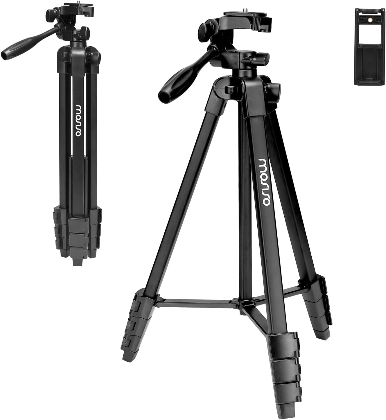 Amazon.com : MOSISO 58 inch Camera Phone Tripod Stand,Lightweight ...
