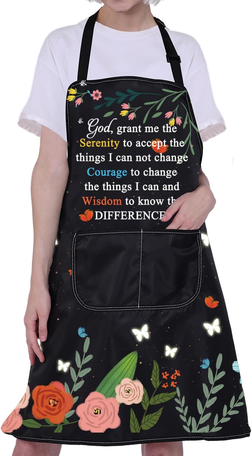 Amazon.com: CMNIM Serenity Prayer Gifts Christian Aprons Religious ...