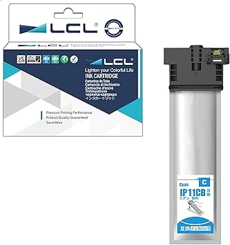 Amazon.co.jp: LCL エプソン用 IP11 IP11B IP11CB 顔料 (1パック シアン) 互換インクカートリッジ 大容量 対応機種： PX-M887F PX-S887 ...