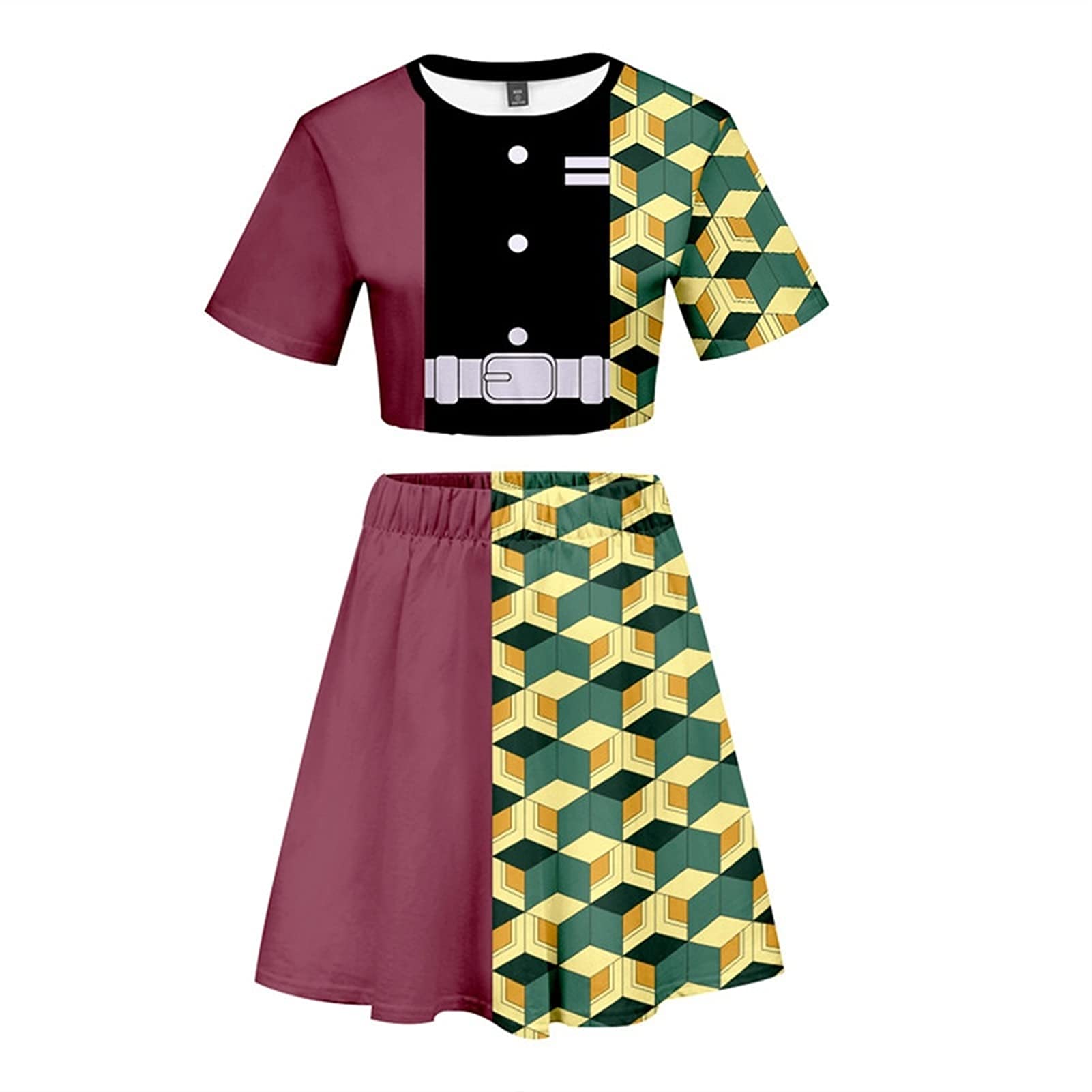 Buy FYBHD Anime costume Cosplay Costume Demon Slayer Kimetsu no Yaiba ...