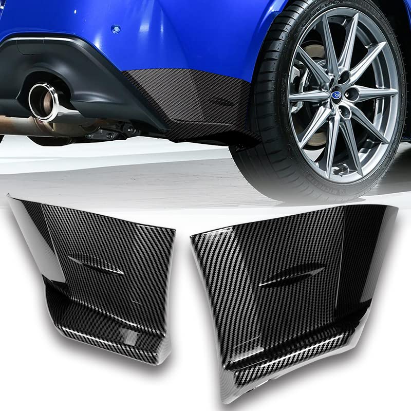Buy HYPERSPEED Carbon Look Rear Bumper Apron Protector Lip Mud Flaps ...