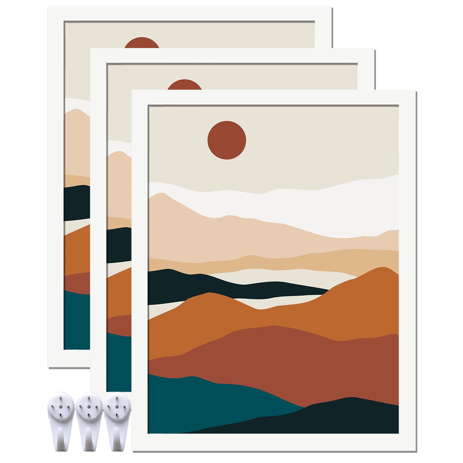 Amazon.com: ijuerybai White 14x18 Picture Frame Set of 3, High ...