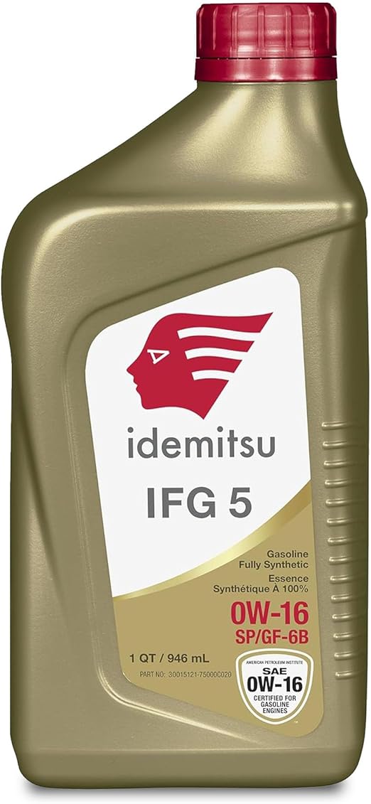 Amazon.com: Idemitsu IFG 5 0W-16 Motor Oil Full Synthetic - 1 Quart ...