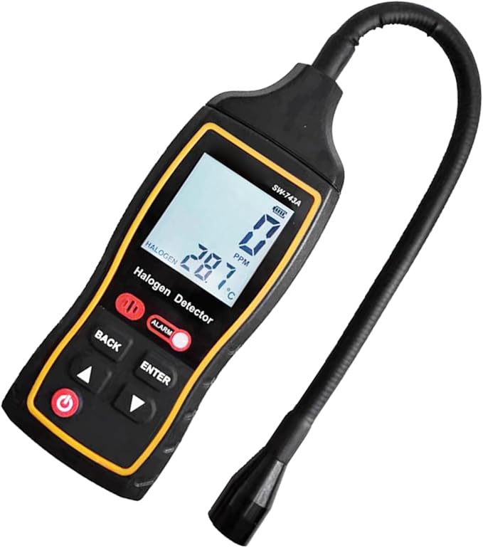 Portable Backlit Screen Gas Leak Detector HVAC Gas Leak Detector : Amazon.fr: DIY & Tools