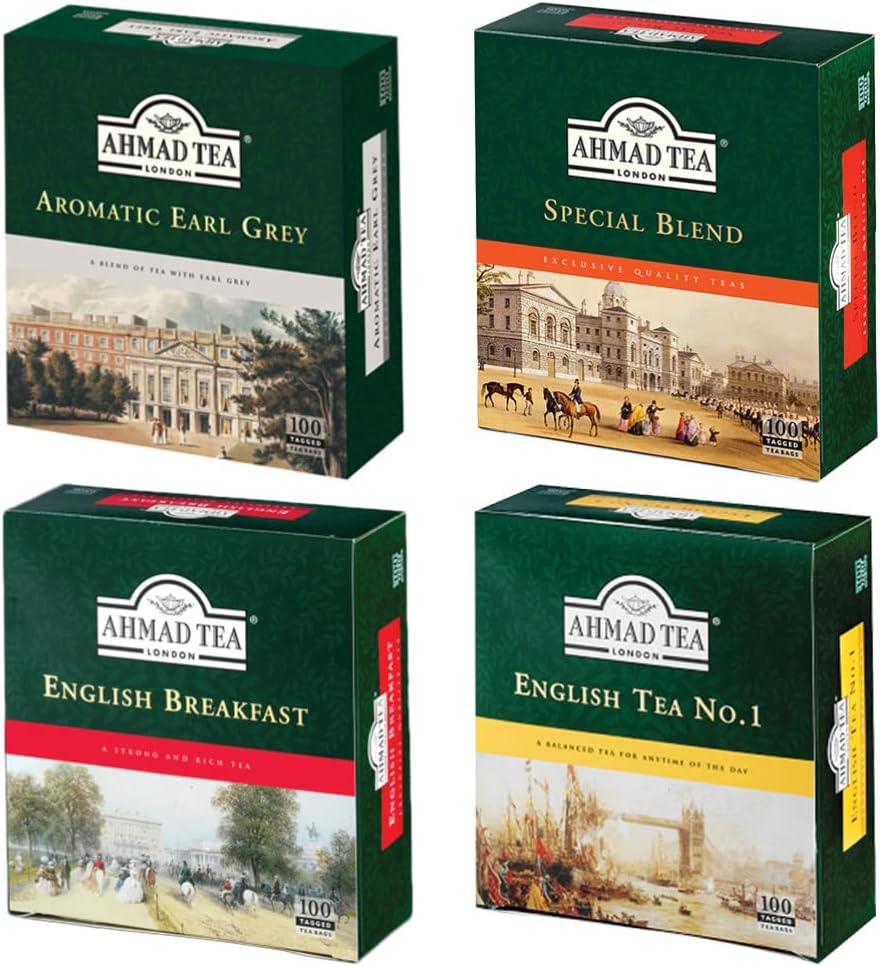 Amazon.com : Ahmad Tea Black Tea, English Breakfast Teabags, 20 ct ...