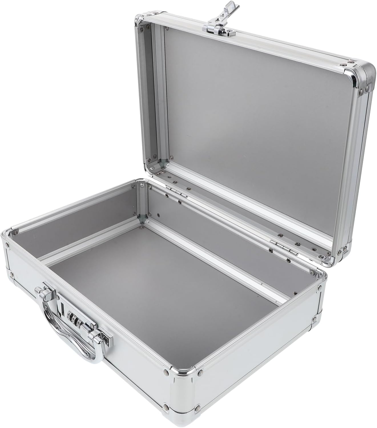 PRETYZOOM Heavy Duty Aluminum Alloy Briefcase with Password Lock ...