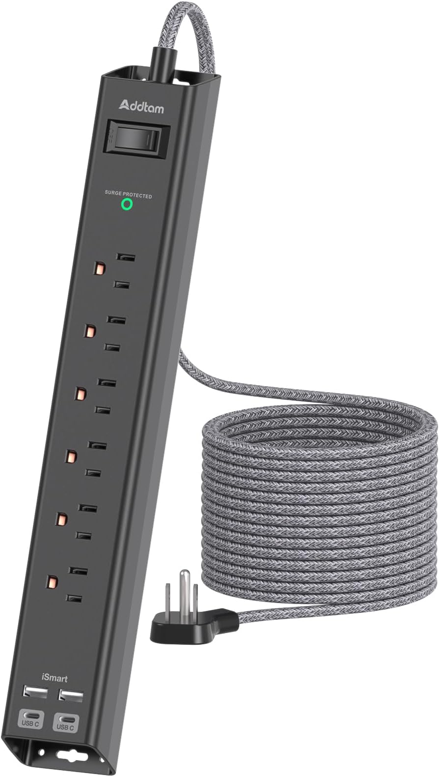 Amazon.com: Power Strips with Surge Protection, PASSUS 6FT Flat ...