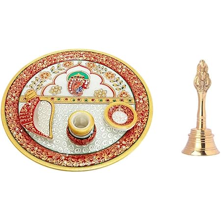 Buy Handicraft Kingdom Marble Traditional Rajasthan Kundan Studded Hand ...