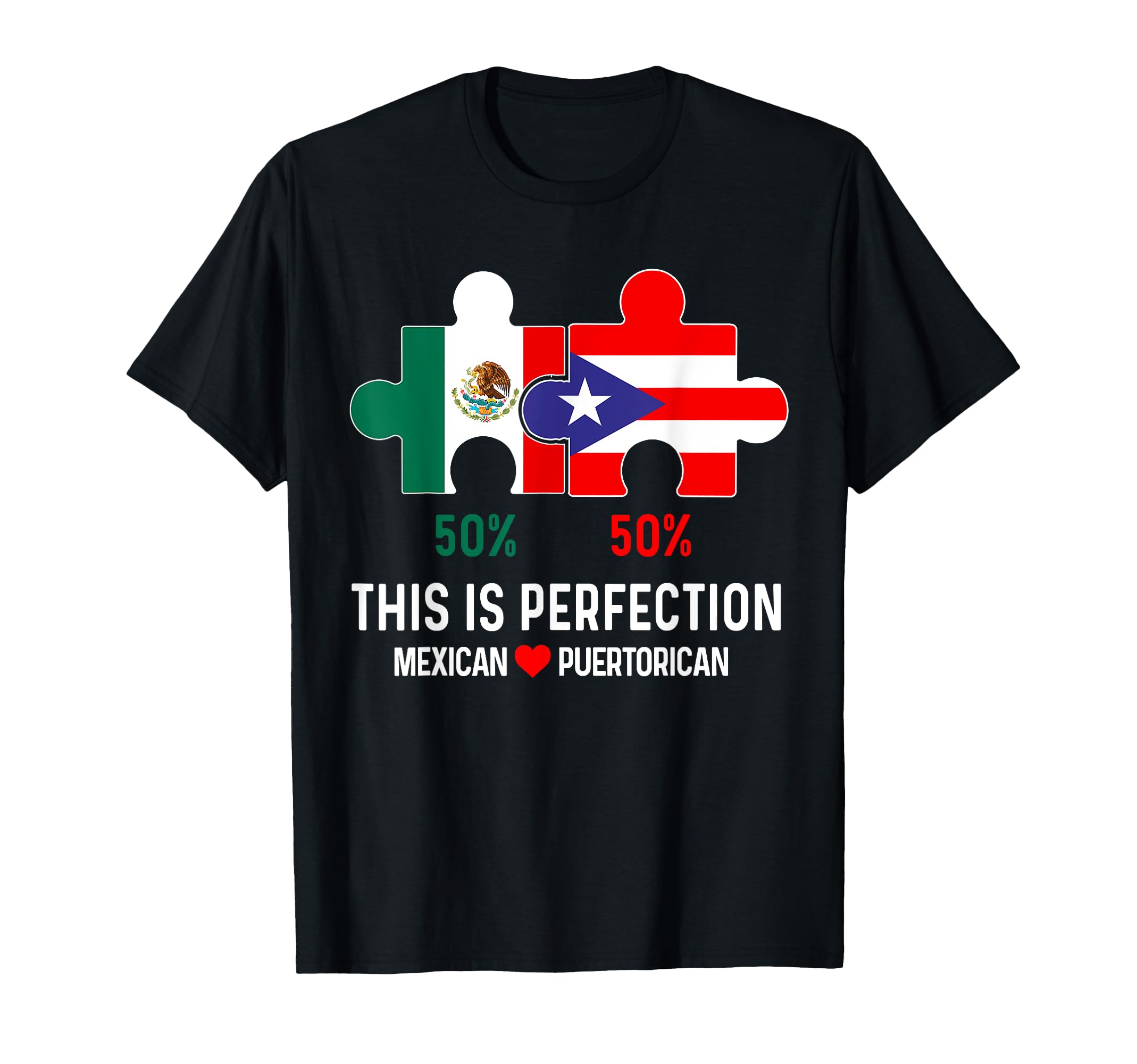 Amazon.com: Half Puerto Rican Half Mexican Flag Mixed Race Pride ...
