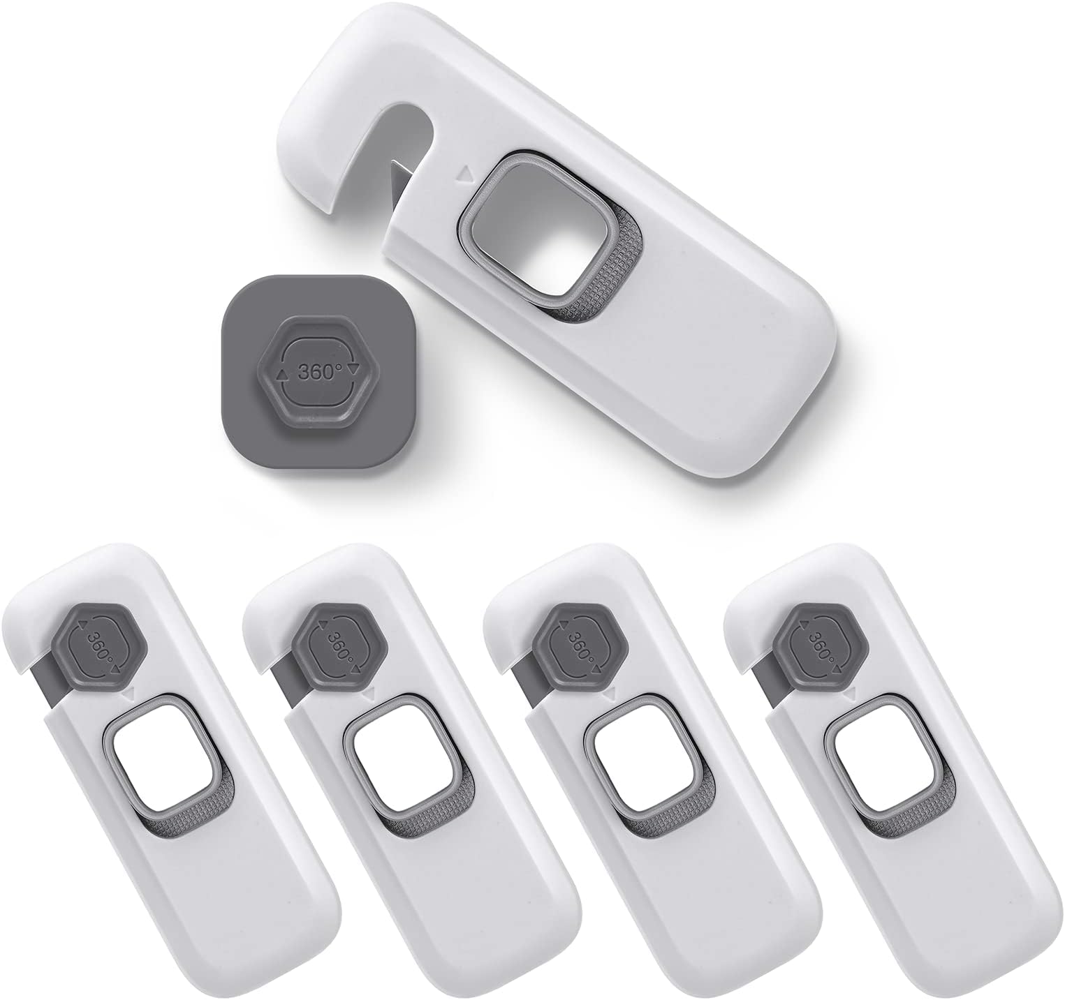 Baytion Child Safety Strap Locks,5 Pieces Child Safety Cupboard Door ...