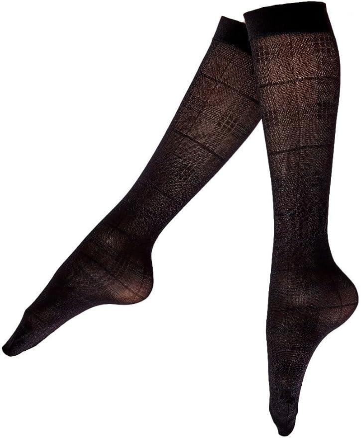 Amazon.com: Pretty Polly Women's Tartan Pattern Knee Highs - sheer knee ...
