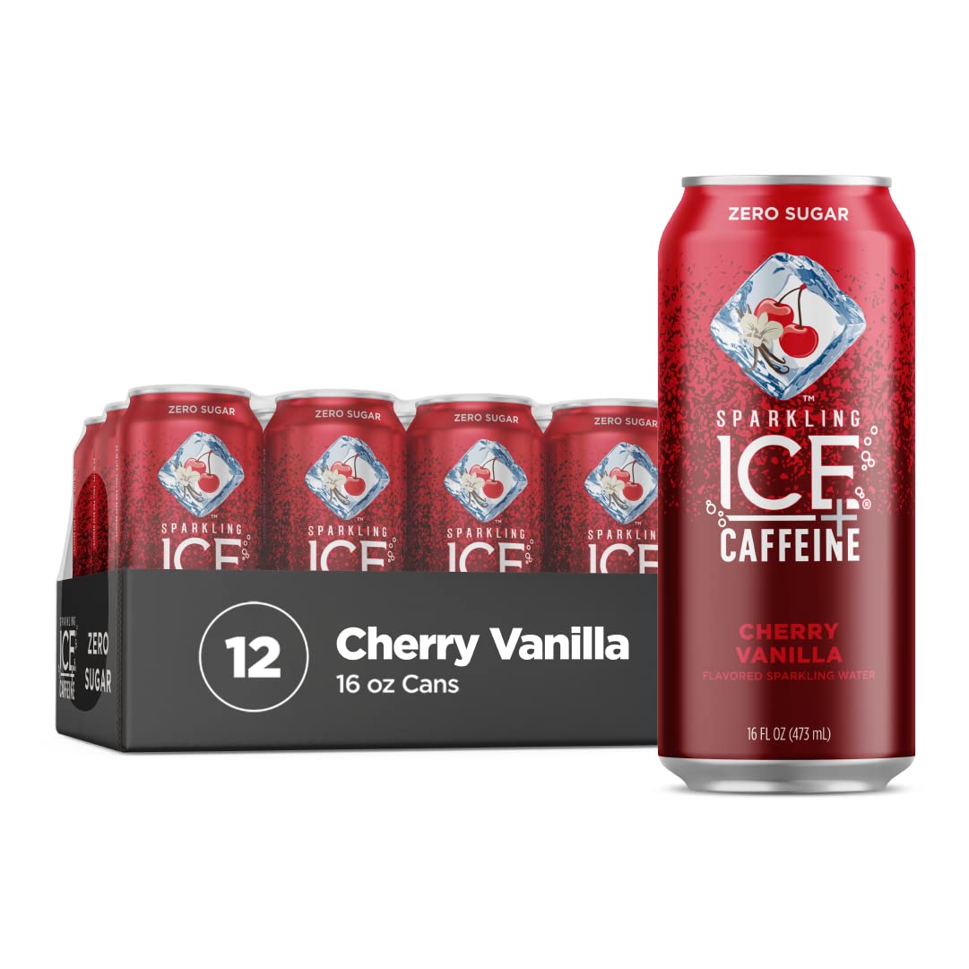 Snapklik.com : Sparkling Ice +Caffeine Cherry Vanilla Sparkling Water