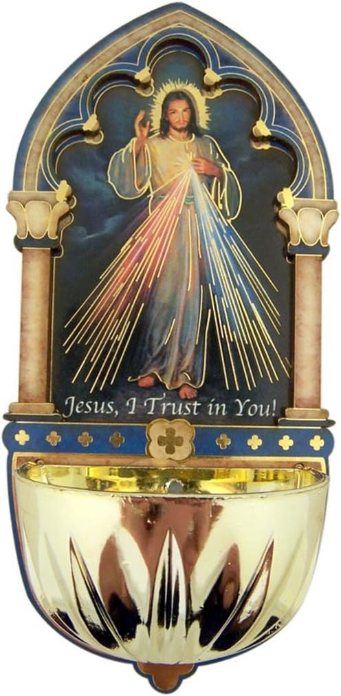 Amazon.com: Divine Mercy Gold Embossed Laser Cut Wood Multi-Dimensional ...