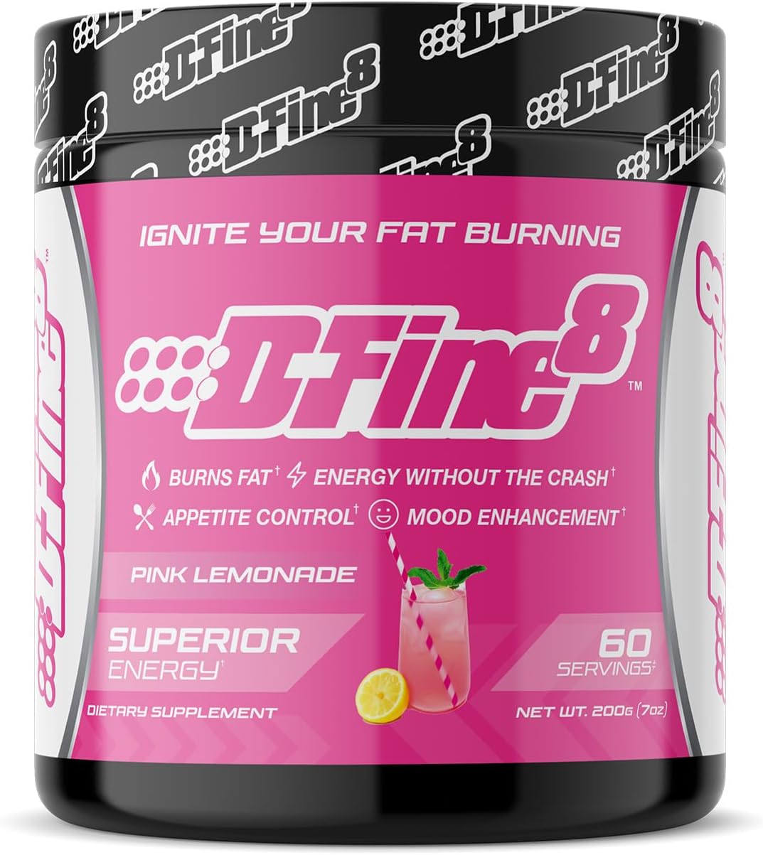 Amazon.com: D-Fine8 Thermogenic Pre-Workout Energy Powder & Shredding ...