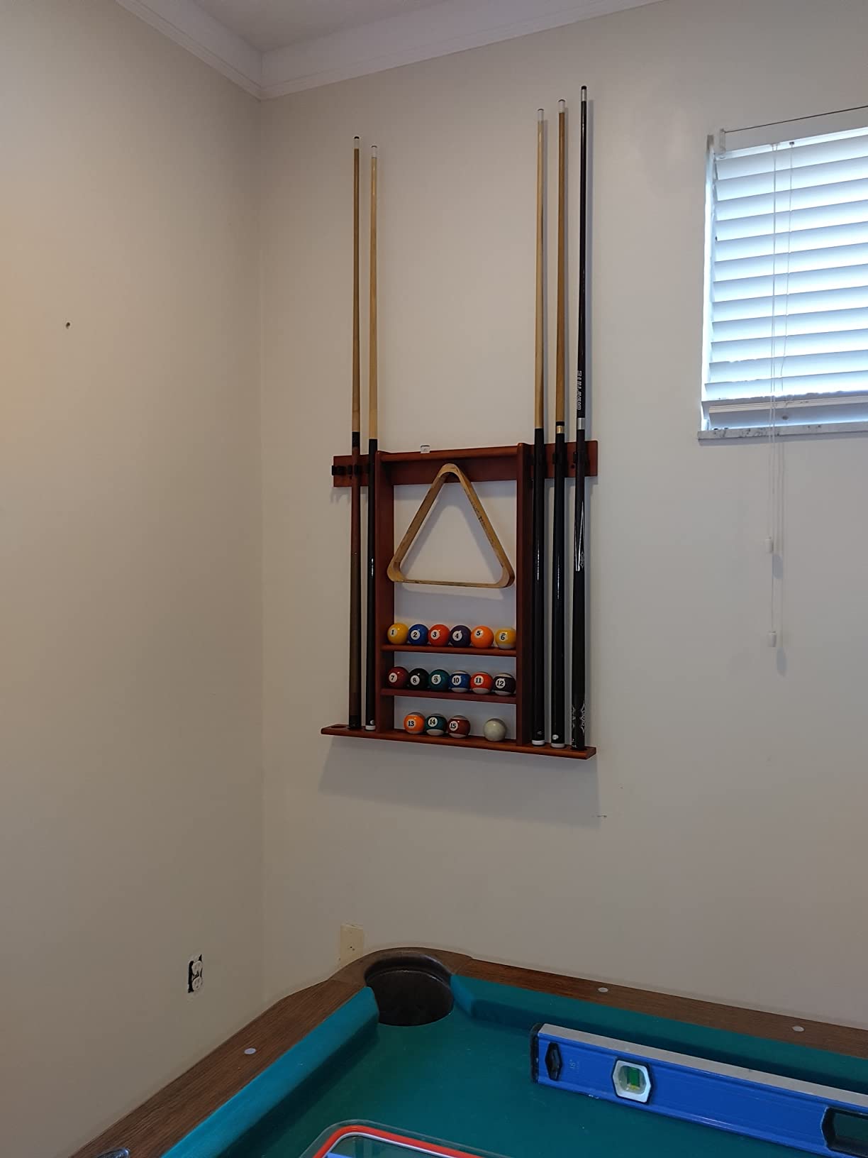$11/mo - Finance XCSOURCE Pool Cue Rack Only, Pool Stick Holder Wall ...