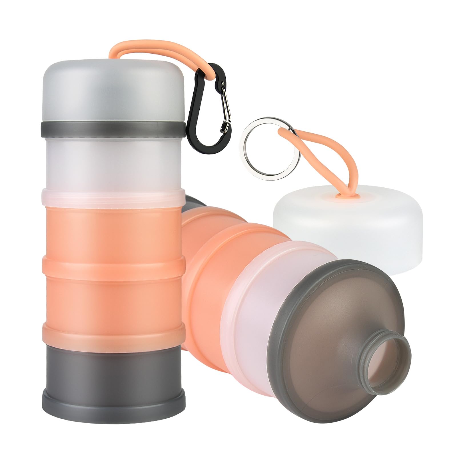 Amazon.com - 2 Pcs Protein Powder Container, Protein Powder Travel ...