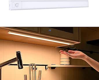 Hyuduo Motion Sensor Under Cabinet Light Rechargeable Battery Operated ...