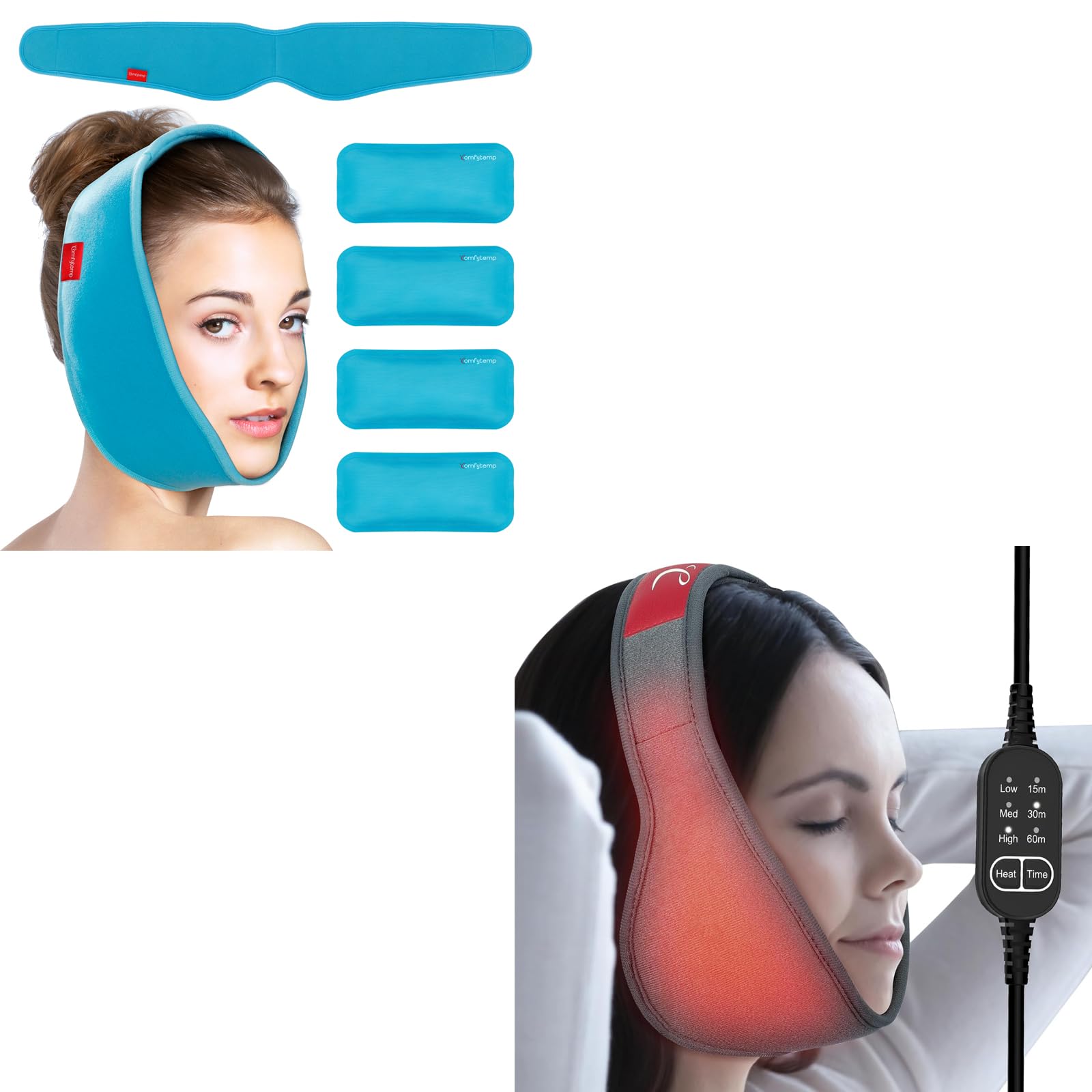Amazon.com: Face Heating Pad & Face Ice Pack for TMJ Relief, FSA HSA ...