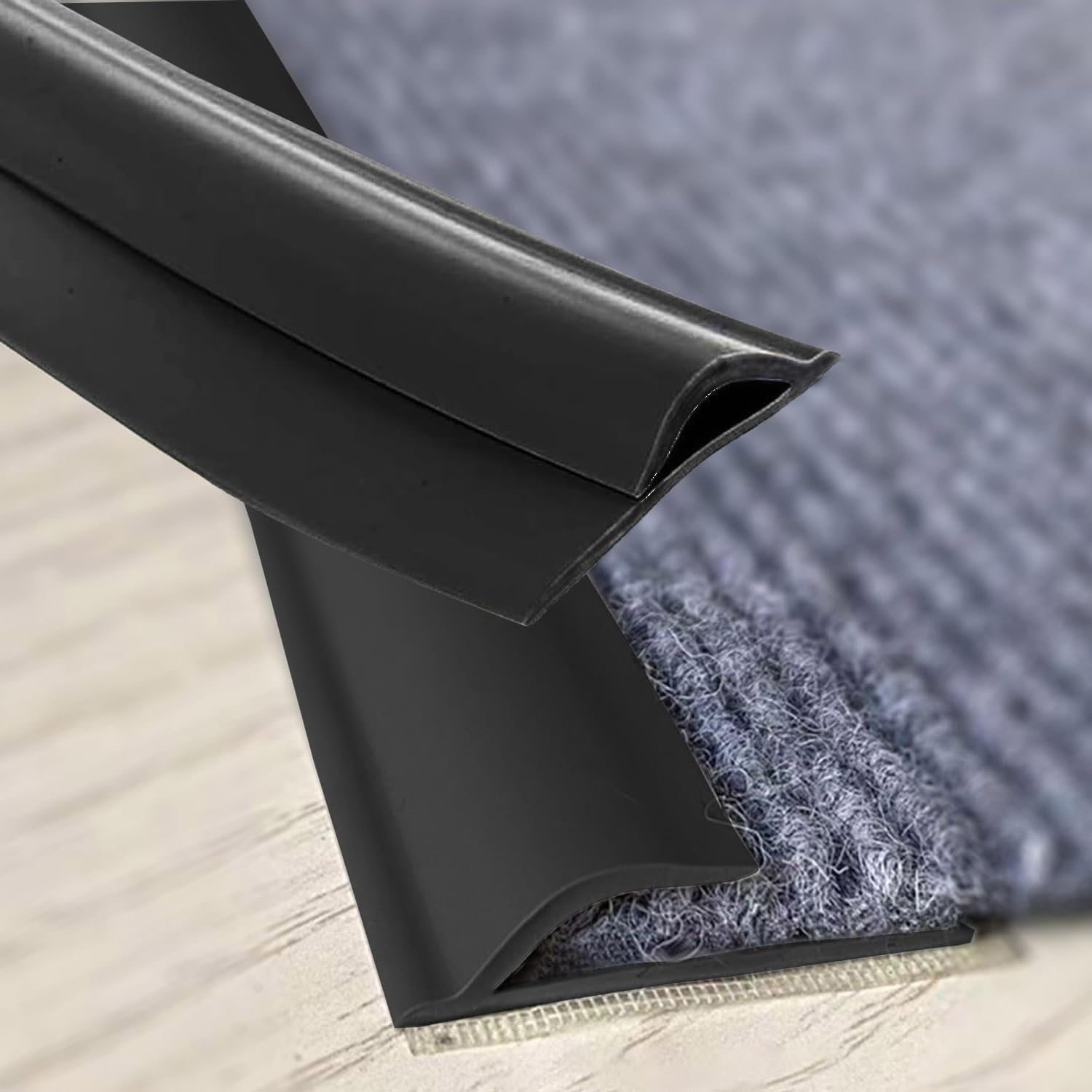 Carpet to Tile Transition Strip, Self Adhesive Edging Trim, Flexible ...