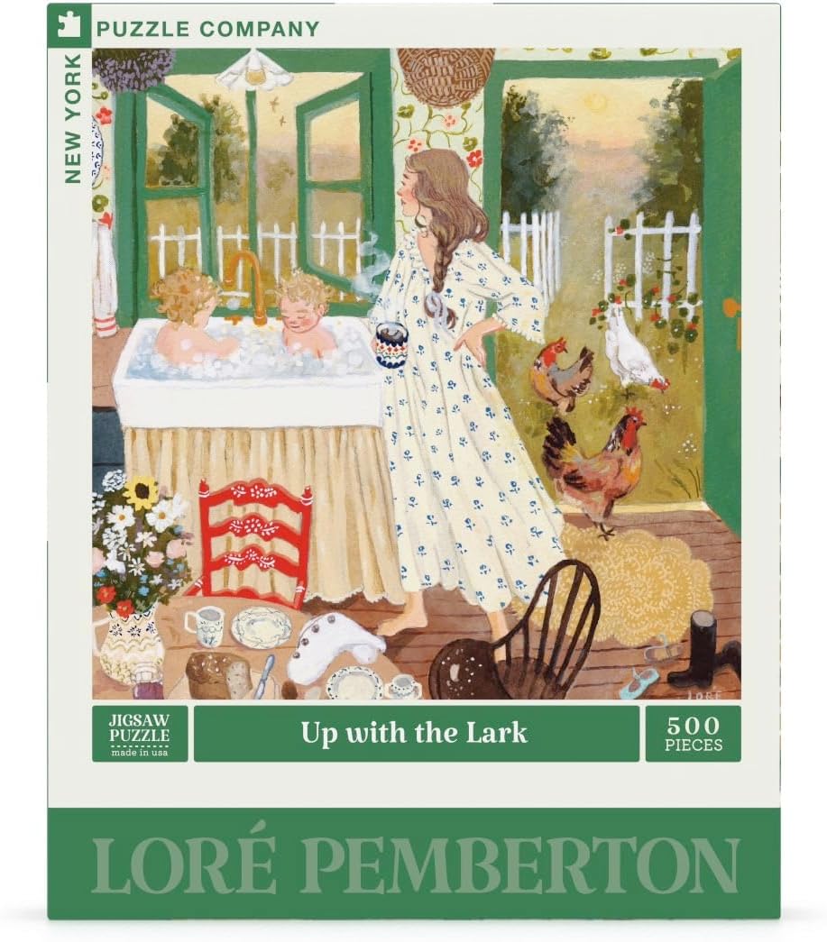 Amazon.com: New York Puzzle Company - Loré Pemberton Up with The Lark ...