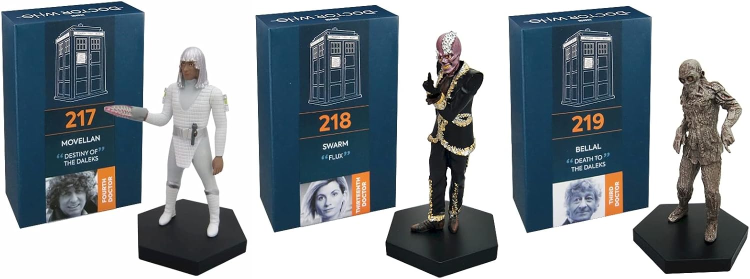 Doctor Who Eaglemoss Movellan Swarm Bellal Figure Trio Set 1:21 Scale ...