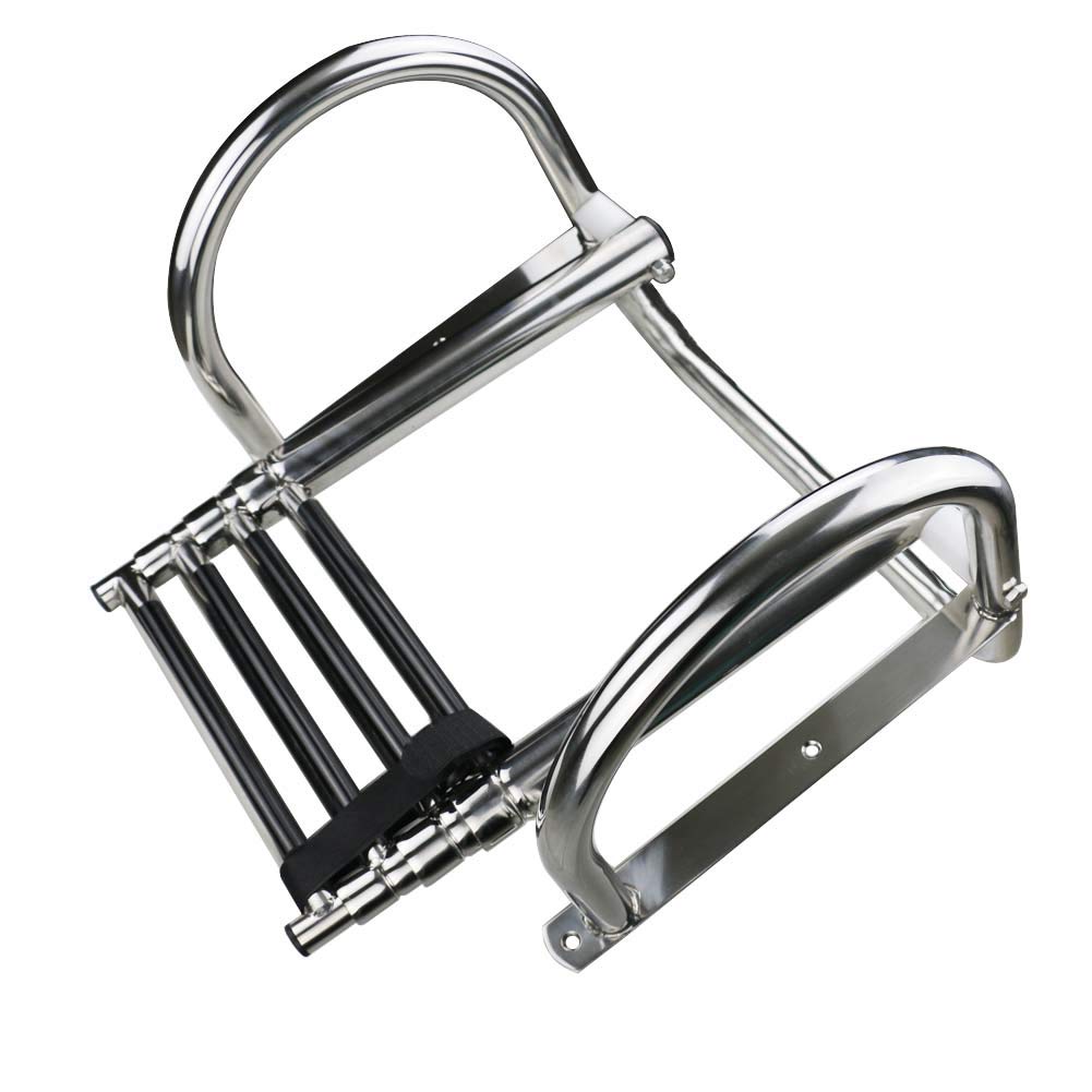 Snapklik.com : COC-LF 4 Steps Pontoon Boat Ladder, Stainless Steel ...
