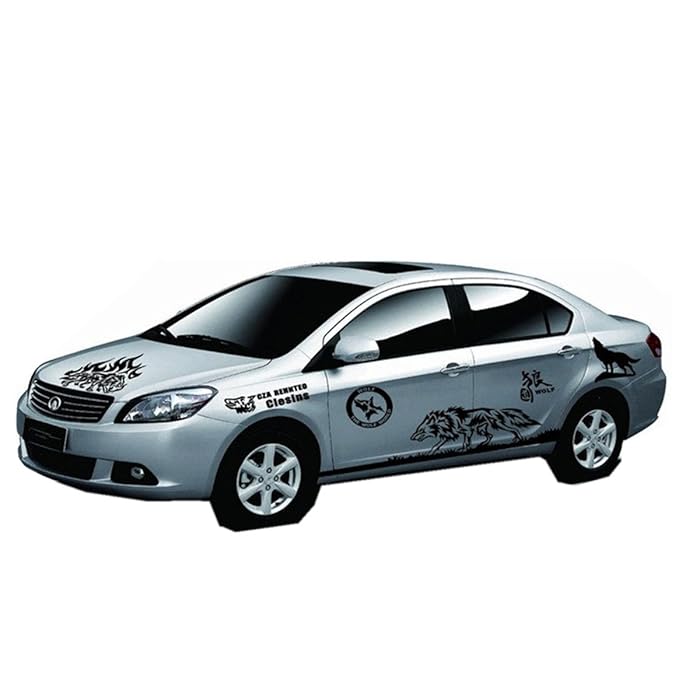 Buy Fochutech 1 Set Car Auto Body Sticker Wolf Self-Adhesive Side Truck ...