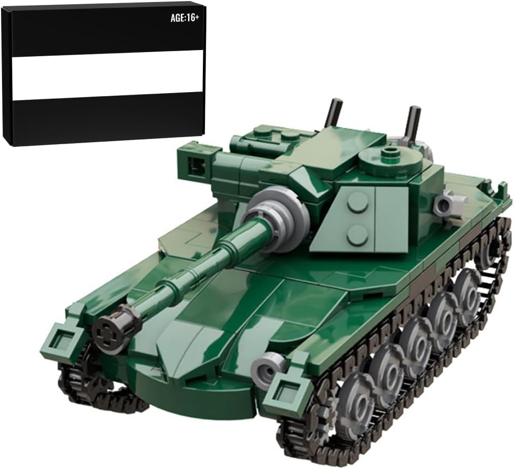 Amazon.com: KKXX Tank Building Block AMX-ELC Light Tank Model, DIY ...