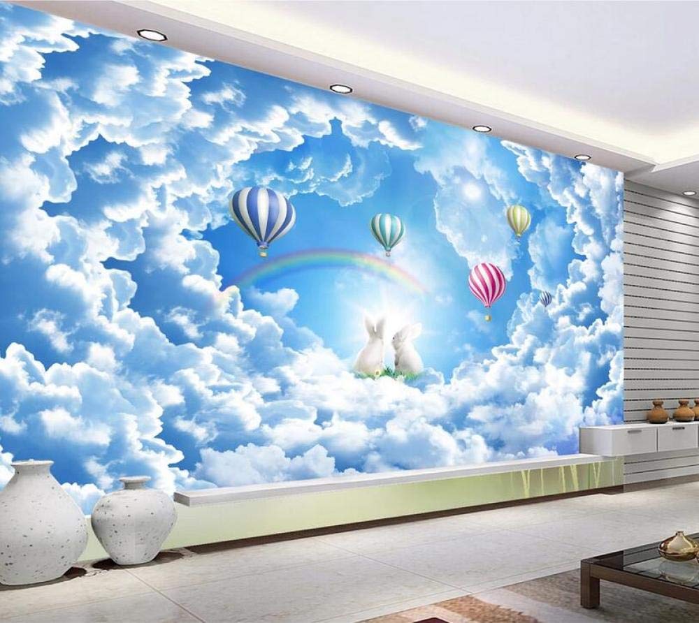 Heavens Clouds Mural Wallpaper Baby Room Wallpaper ☁ Heaven Baby