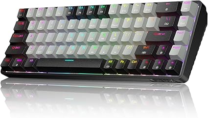 Amazon.com: DIERYA DK68 60% Wireless Mechanical Gaming Keyboard, 3 ...