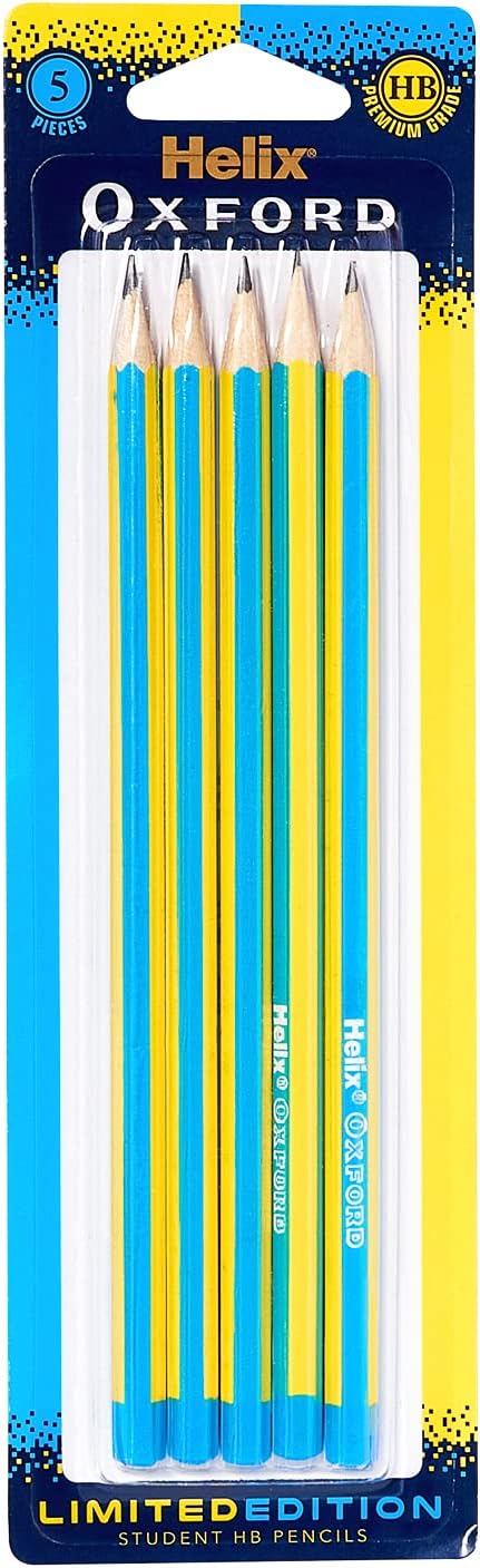 Helix Oxford Clash Pencils (5 pack) - Blue : Amazon.co.uk: Stationery ...