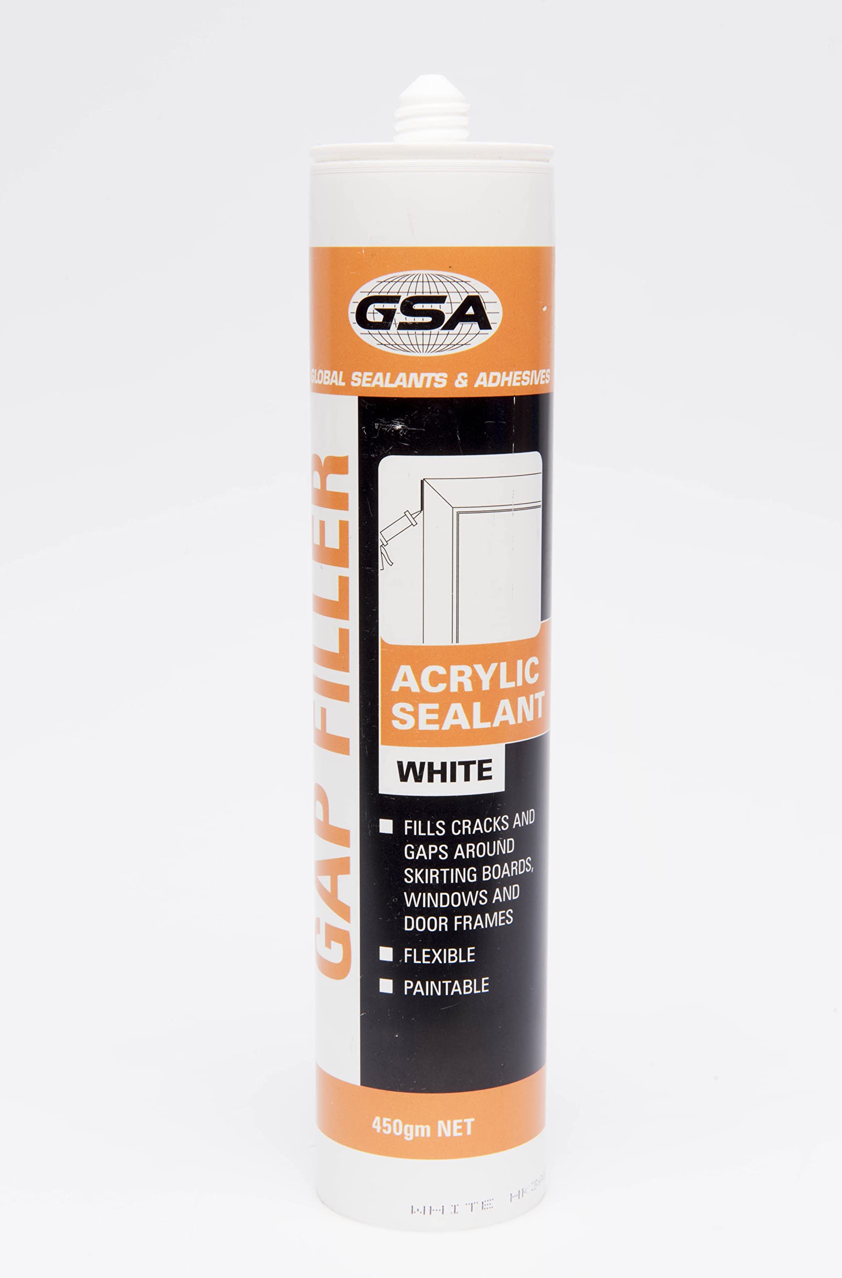 GSA Ultra Flex Acrylic Gap Filler, 450 g, White : Amazon.com.au: Home ...