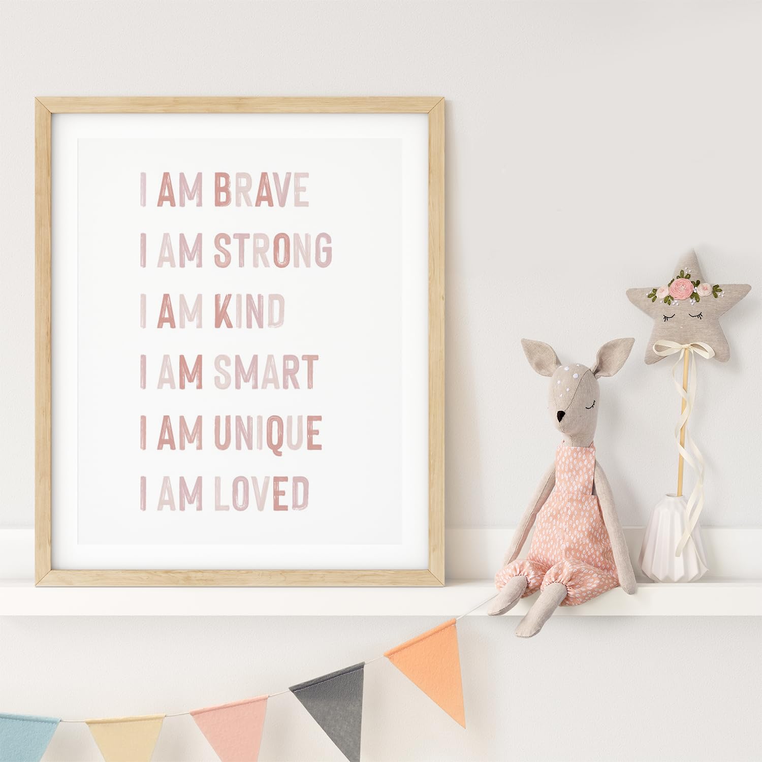 Snapklik.com : Affirmations Art Print, Pink Positive Classroom Art ...
