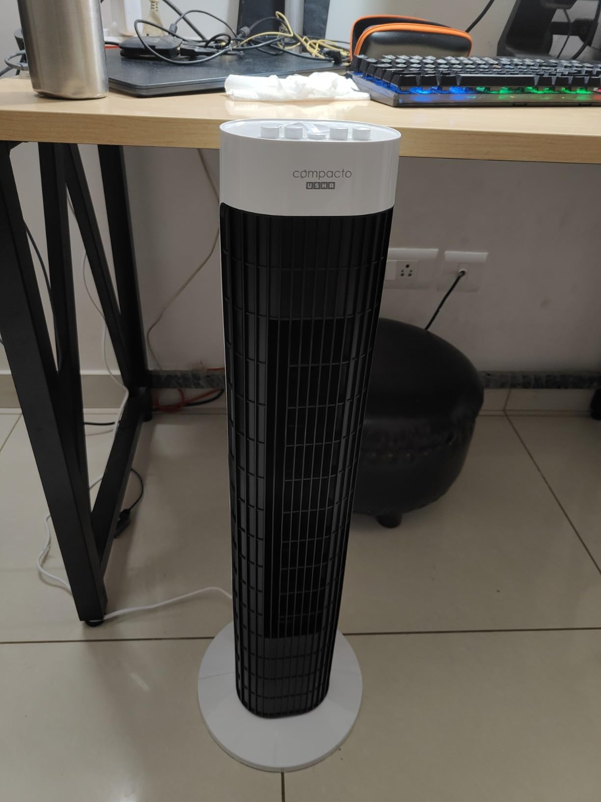 Buy USHA Mist Air Prime 35 Watts High Speed Tower Fan (White and Black ...