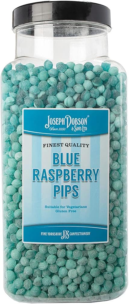 Joseph Dobson & Sons Blue Raspberry Pips Sweets 2.72 kg, BLUERASPPIPS2 ...