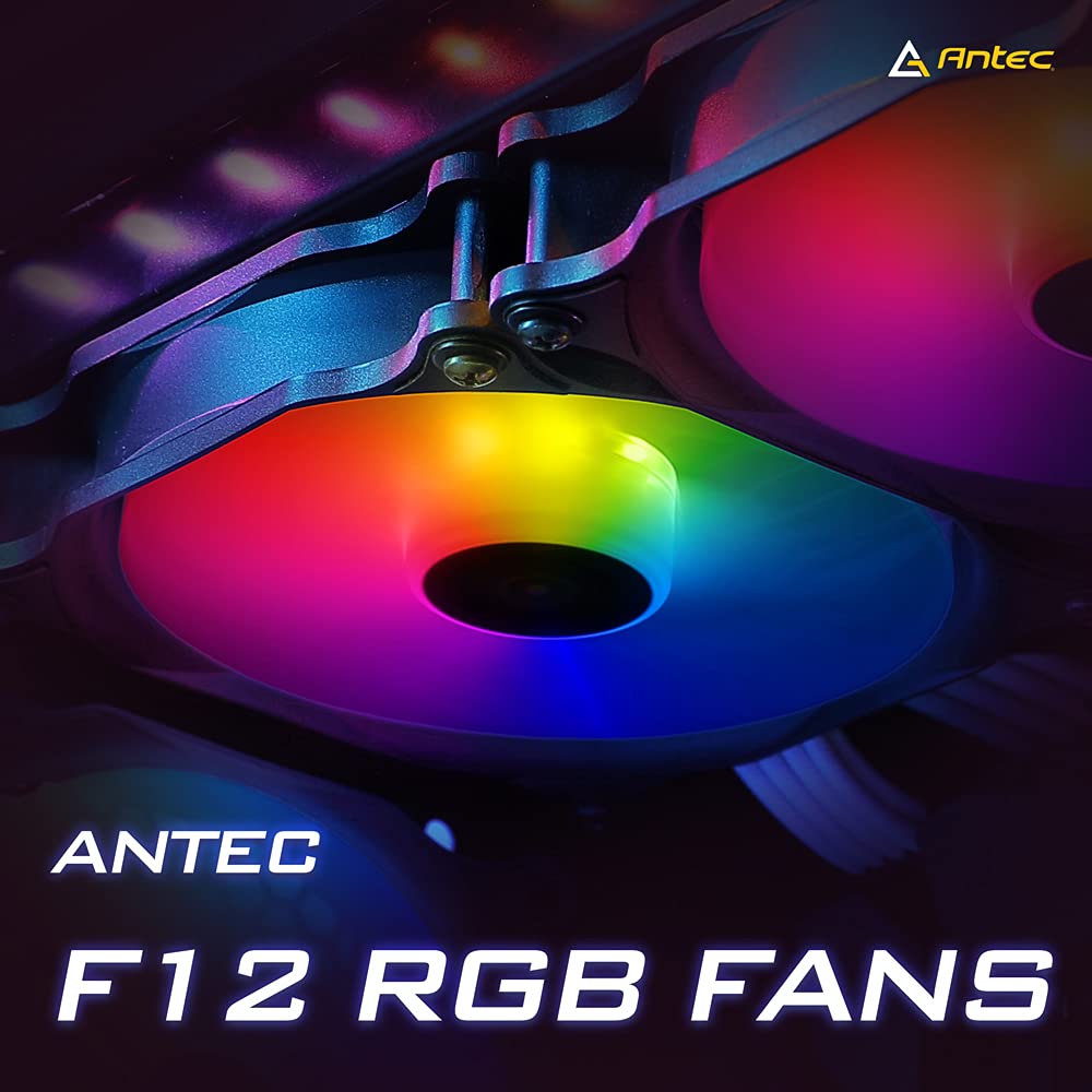 Antec 120mm RGB Fan 4 Pin RGB F12 Series RGB High Performance PC Fan antec-120mm-rgb-fan-4-pin-rgb-f12-series-rgb-high-performance-pc-fan