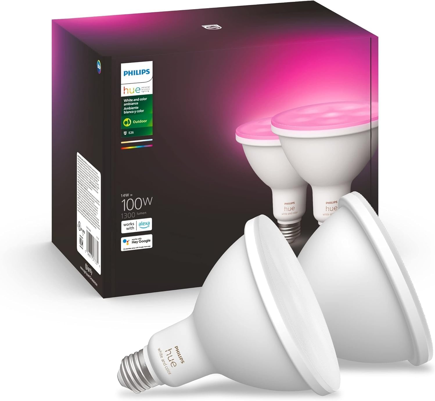 Philips Hue Premium Smart Bulbs, 16 Million Colors, for Most Lamps ...
