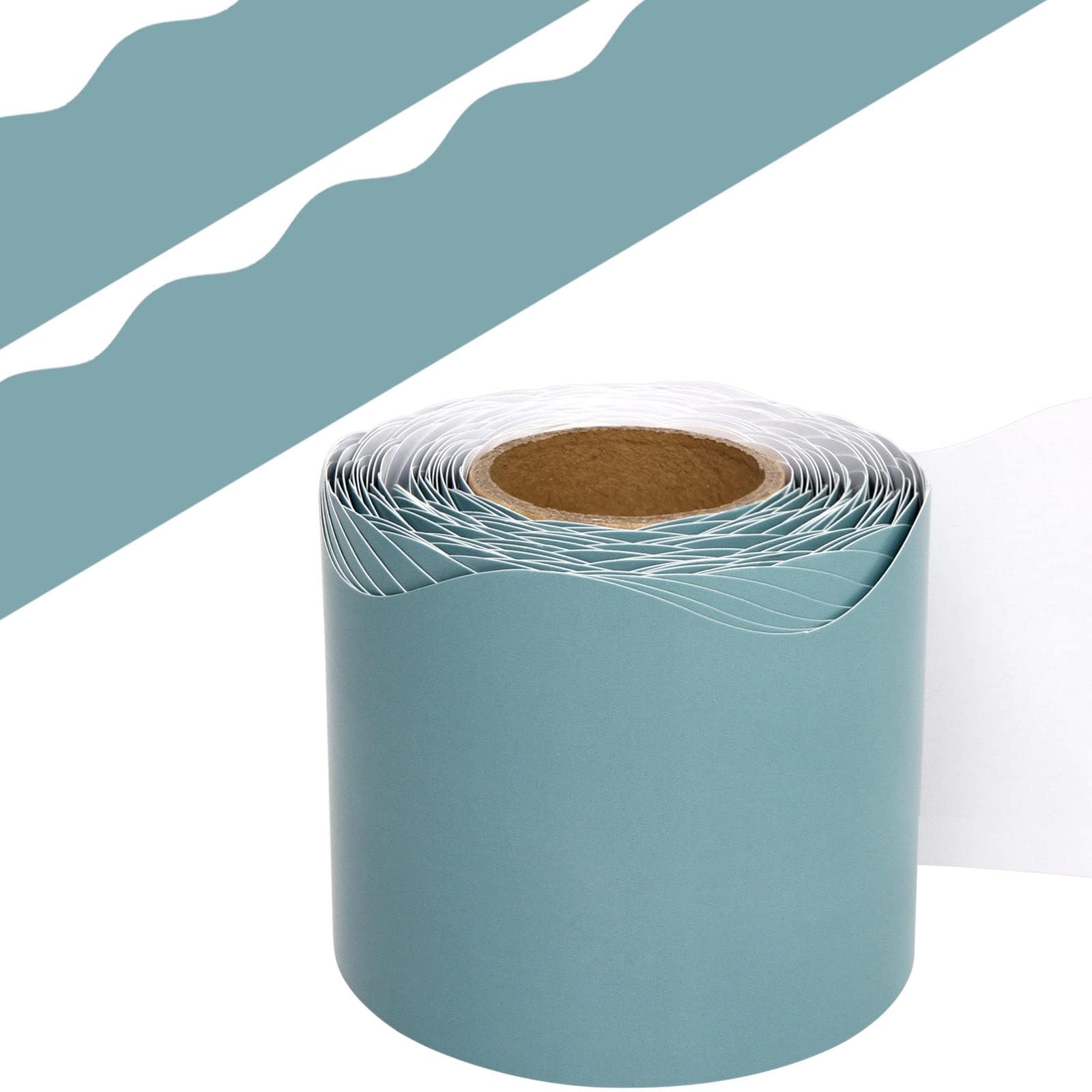 Amazon.com : Calming Blue Bulletin Board Border Scalloped Border Trim ...