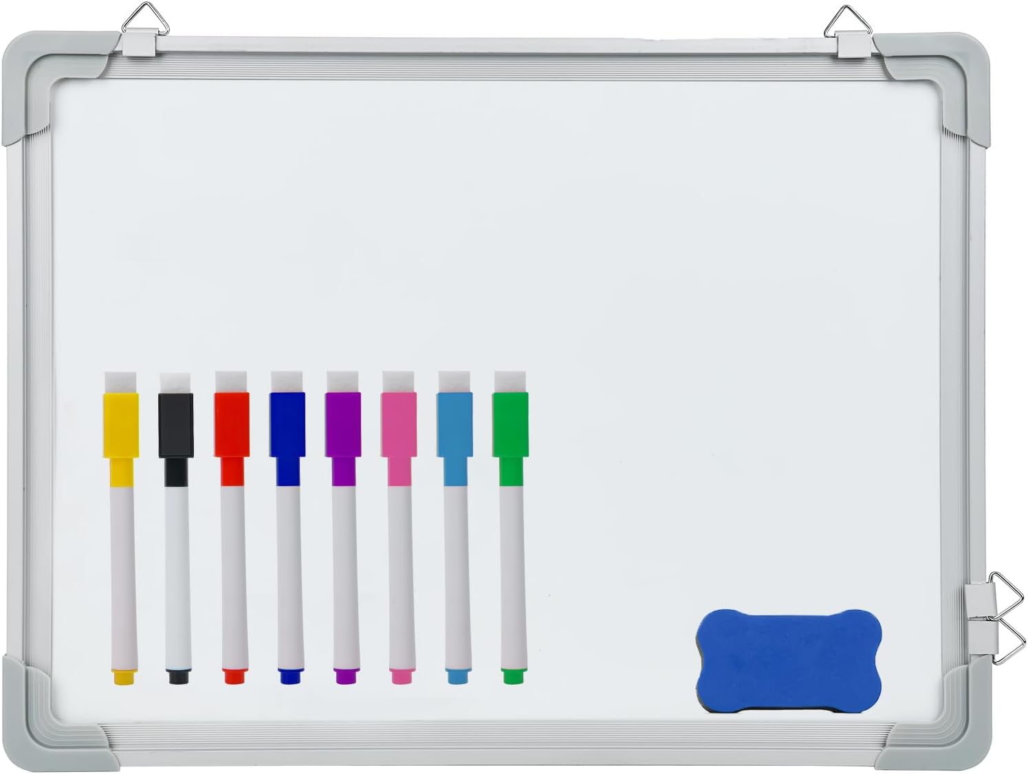 Magnetic Small Whiteboard,16 x 12 in Hanging Whiteboard for Wall, Mini ...