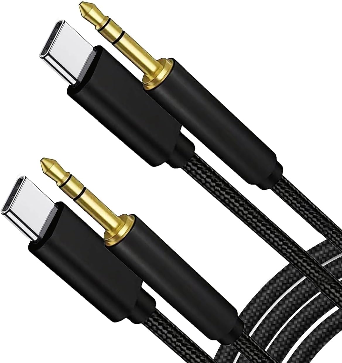 Amazon.com: SHERAF USB C to 3.5mm Audio Aux Jack Cable 2-Pack, Type C ...