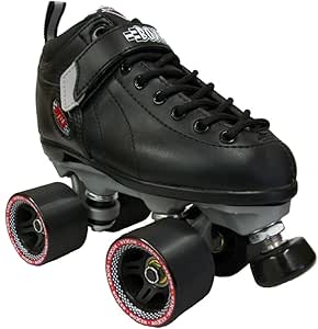Amazon.com : Sure Grip Boxer Black Speed Skates - Boxer Roller Skates ...