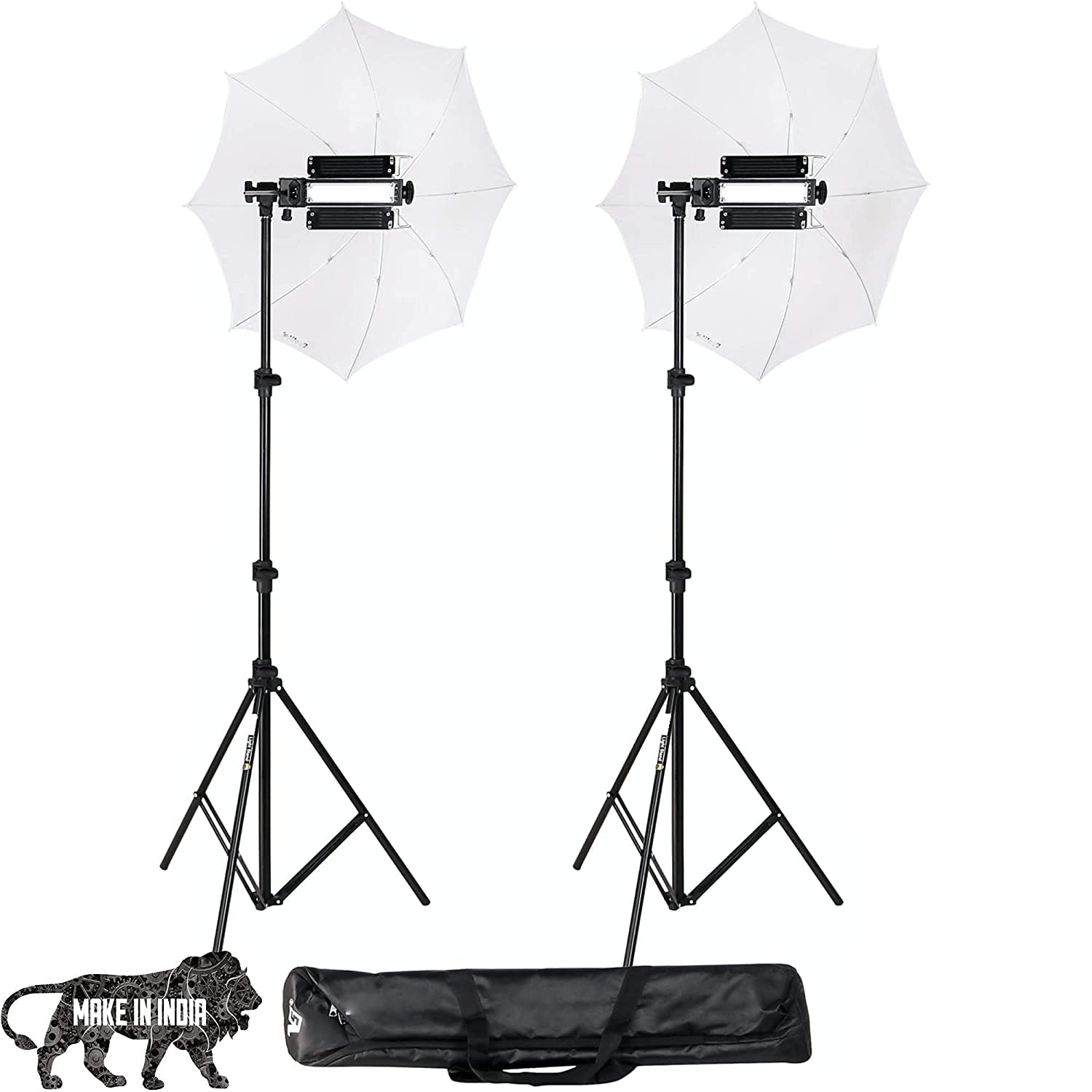 HIFFIN Porta Kit with Pair of 9 feet Light Stands, Porta Lights ...