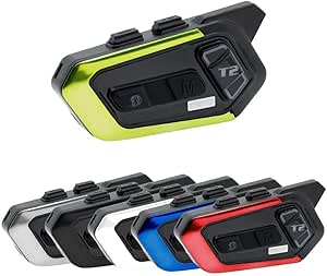 Amazon | TEITO バイク用インカム T2 デュアルチップ インターコム 日本語音声 音楽共有 グループ通話 ブルートゥース5.0 防水 ツーリング | バイク用通信機器 | 車＆バイク