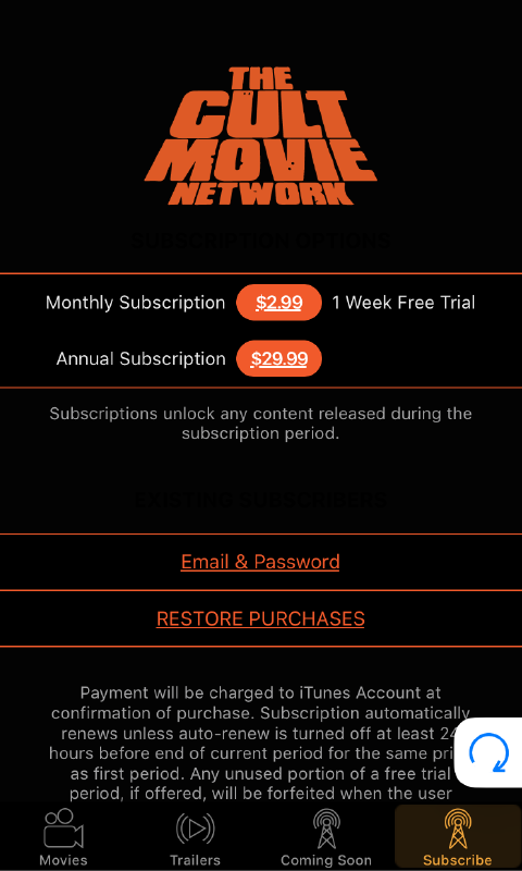 The Cult Movie Network - App on Amazon Appstore