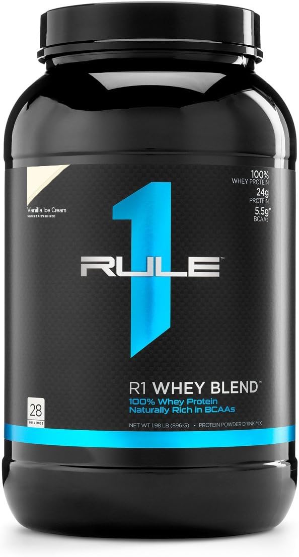 Amazon.com: Rule 1 R1 Whey Blend, Cafe Mocha - 1.99 lbs Powder - 24g ...