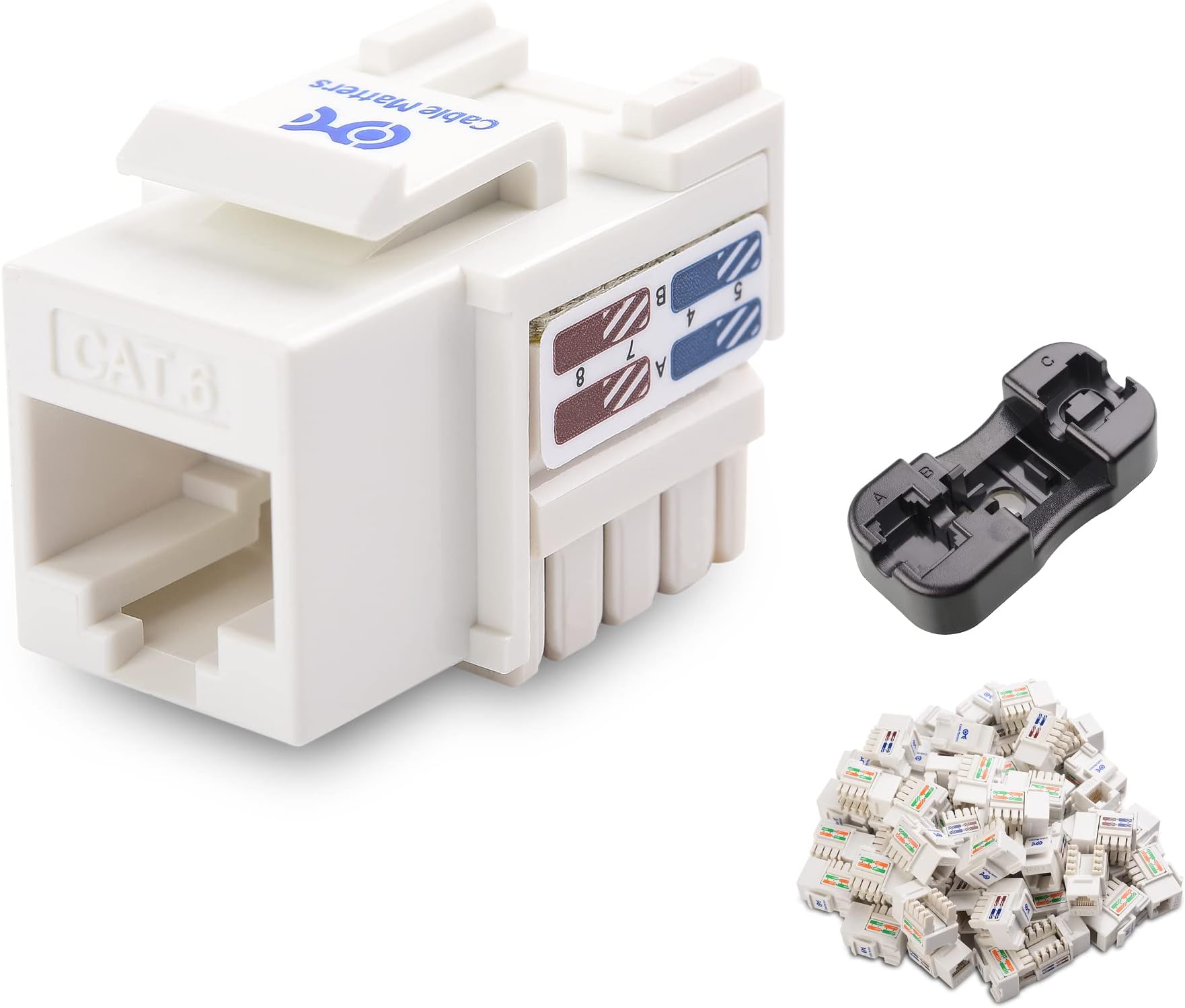 Amazon.com: Cable Matters Rack or Wall Mount 24-Port Cat6, Cat 6 ...