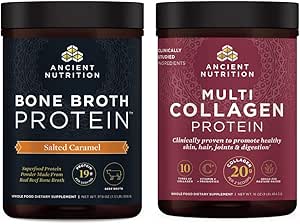 Amazon.com: Ancient Nutrition Beef Bone Broth Protein Powder, Salted ...