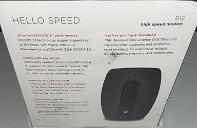 Amazon.com: Motorola B12 - Advanced Compact Cable Modem | Easily Pairs ...